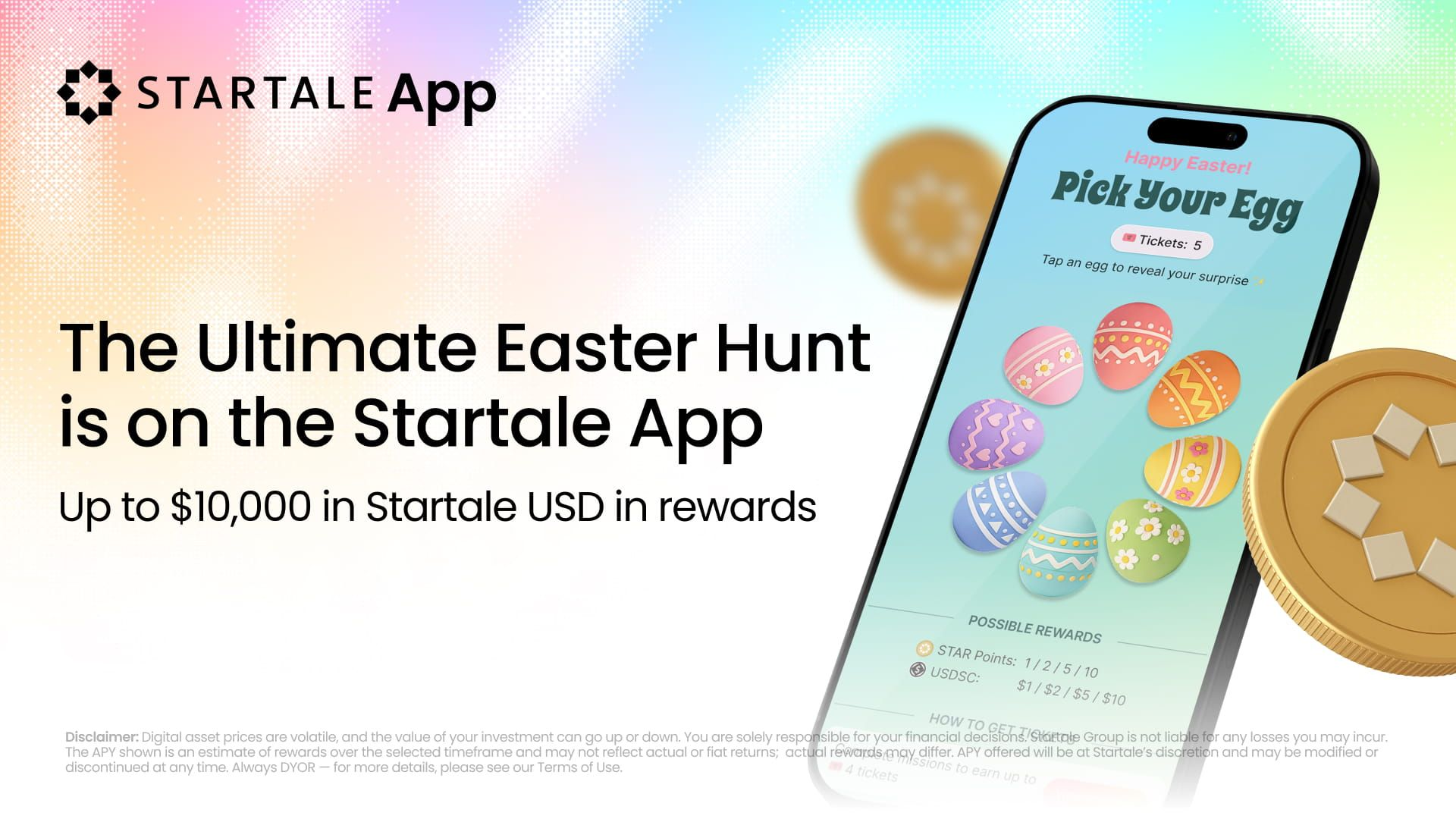 Startale | Hop Into Easter: Hatch Lucky Eggs on the Startale App